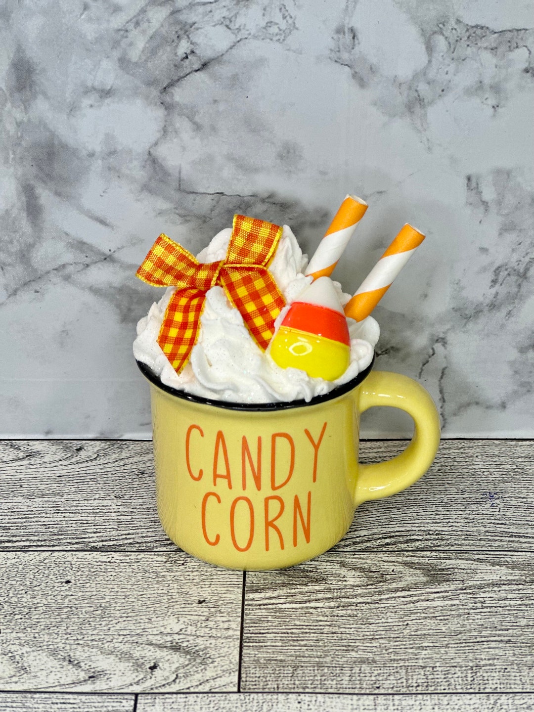 Candy Corn, Candy Corn Decor, Candy Corn Mug, Candy Corn Mini Mug, Mini ...