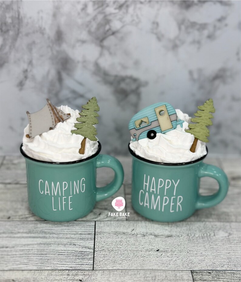 Camping Camping Decor Happy Camper Tent Camping Life Mini - Etsy