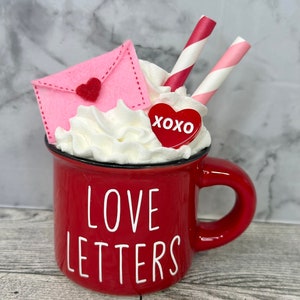 Valentines, Valentine’s Day, Valentine’s Day Decor, Mini Mug Decor ...