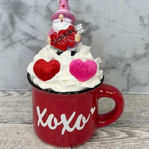Valentines, Valentine’s Day, Valentine’s Day Decor, Mini Mug Decor ...