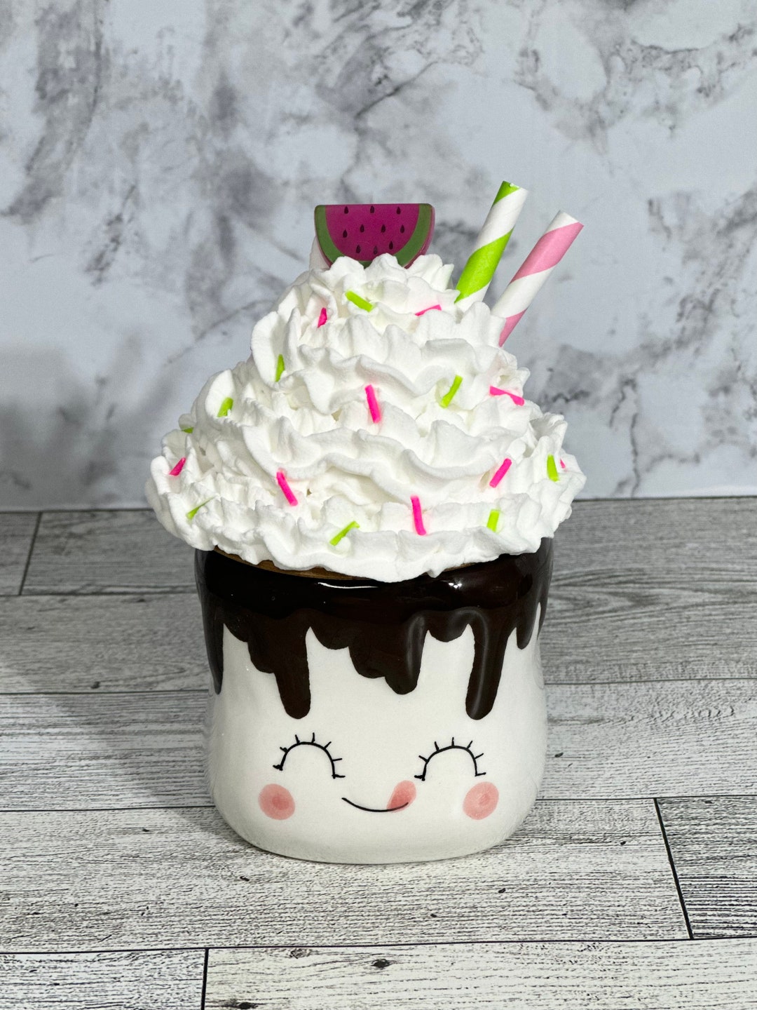 Mug Topper, Watermelon, Watermelon Decor, Watermelon Tiered Tray Decor ...