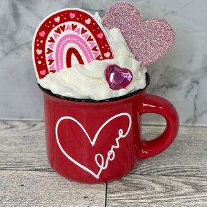 Valentines, Valentine’s Day, Valentine’s Day Decor, Mini Mug Decor ...