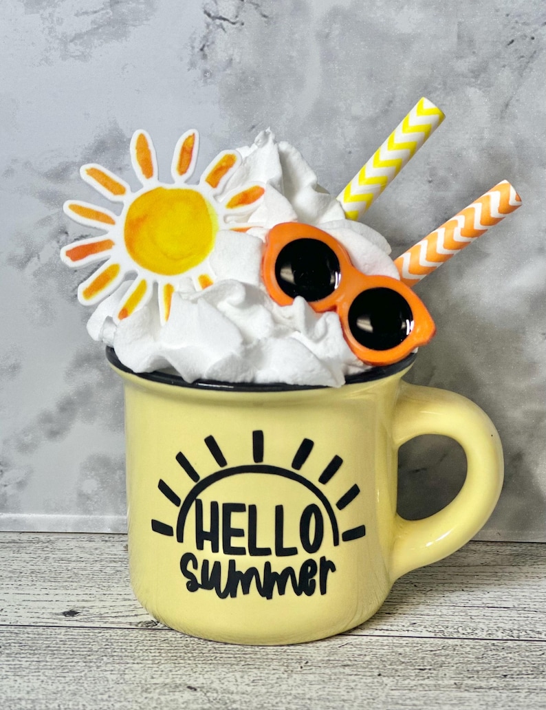 Summer, Summer Decor, Summer Tiered Tray, Sweet Summertime, Mini Mug ...