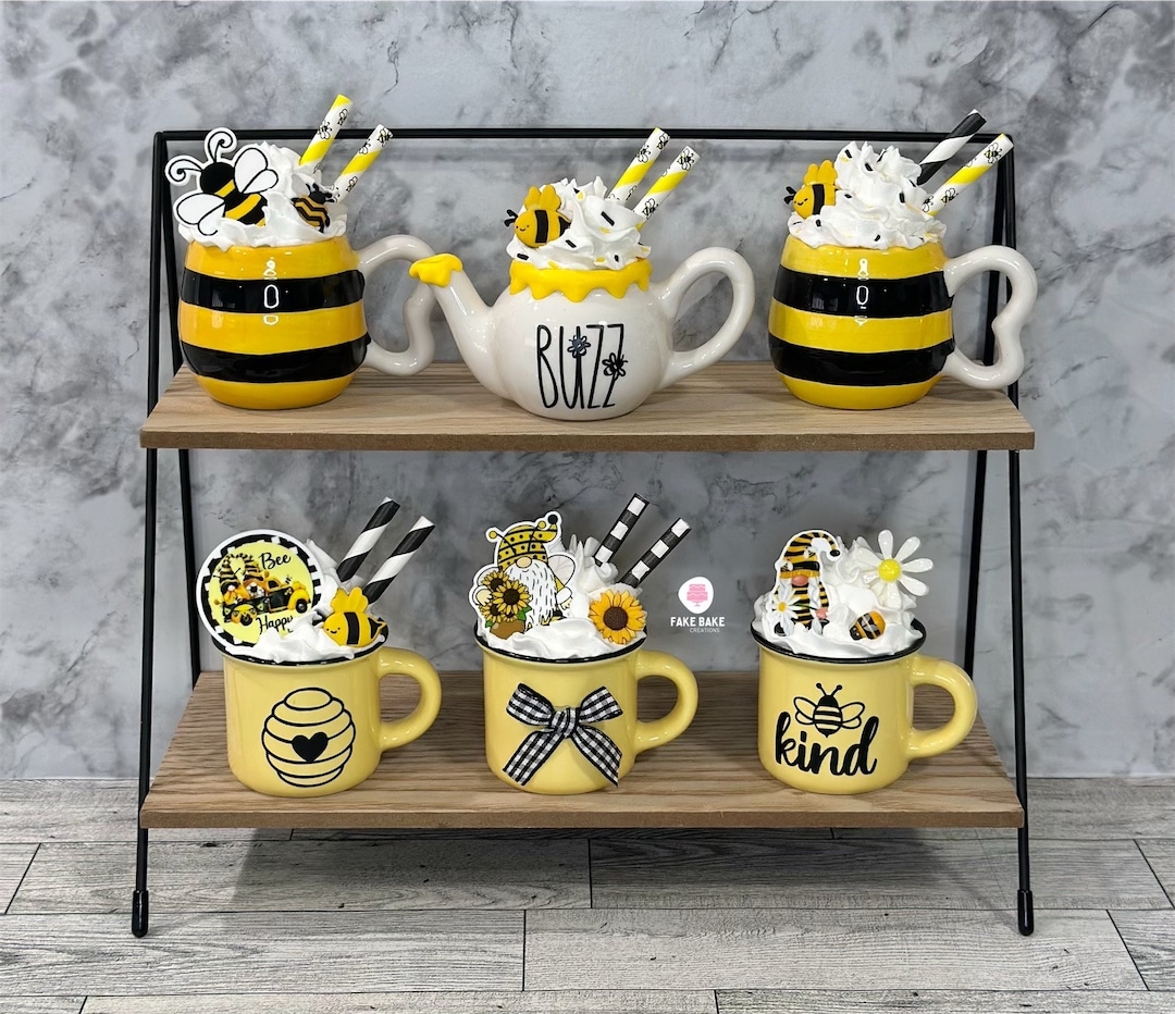 Bee, Honey Bee, Bee Decor, Bee Tiered Tray Decor, Kitchen Bee Decor ...