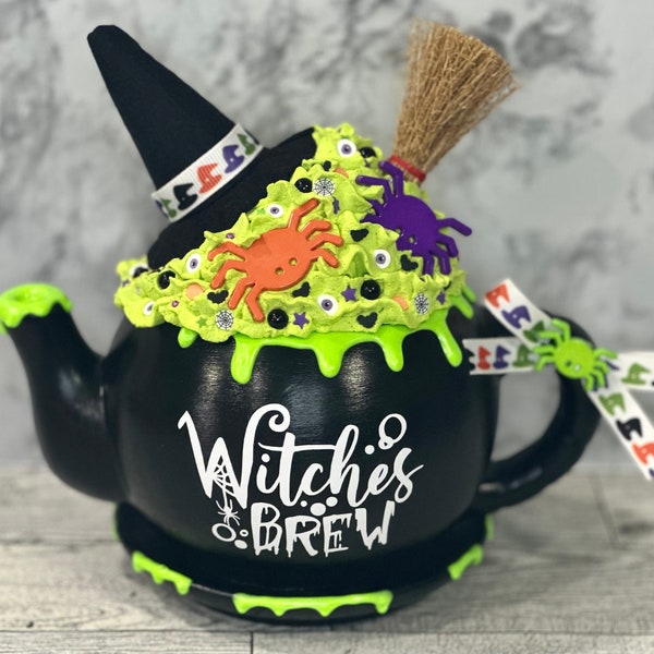 Halloween Teapot - Etsy