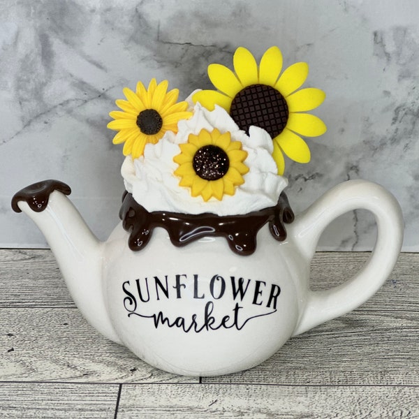 Sunflower Teapot - Etsy