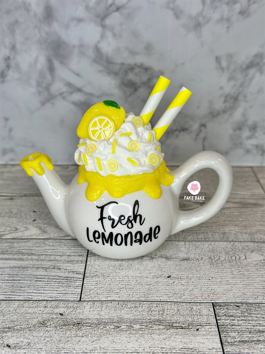Mini Teapot, Teapot Decor, Lemon, Lemon Decor, Lemon Teapot, Lemonade ...