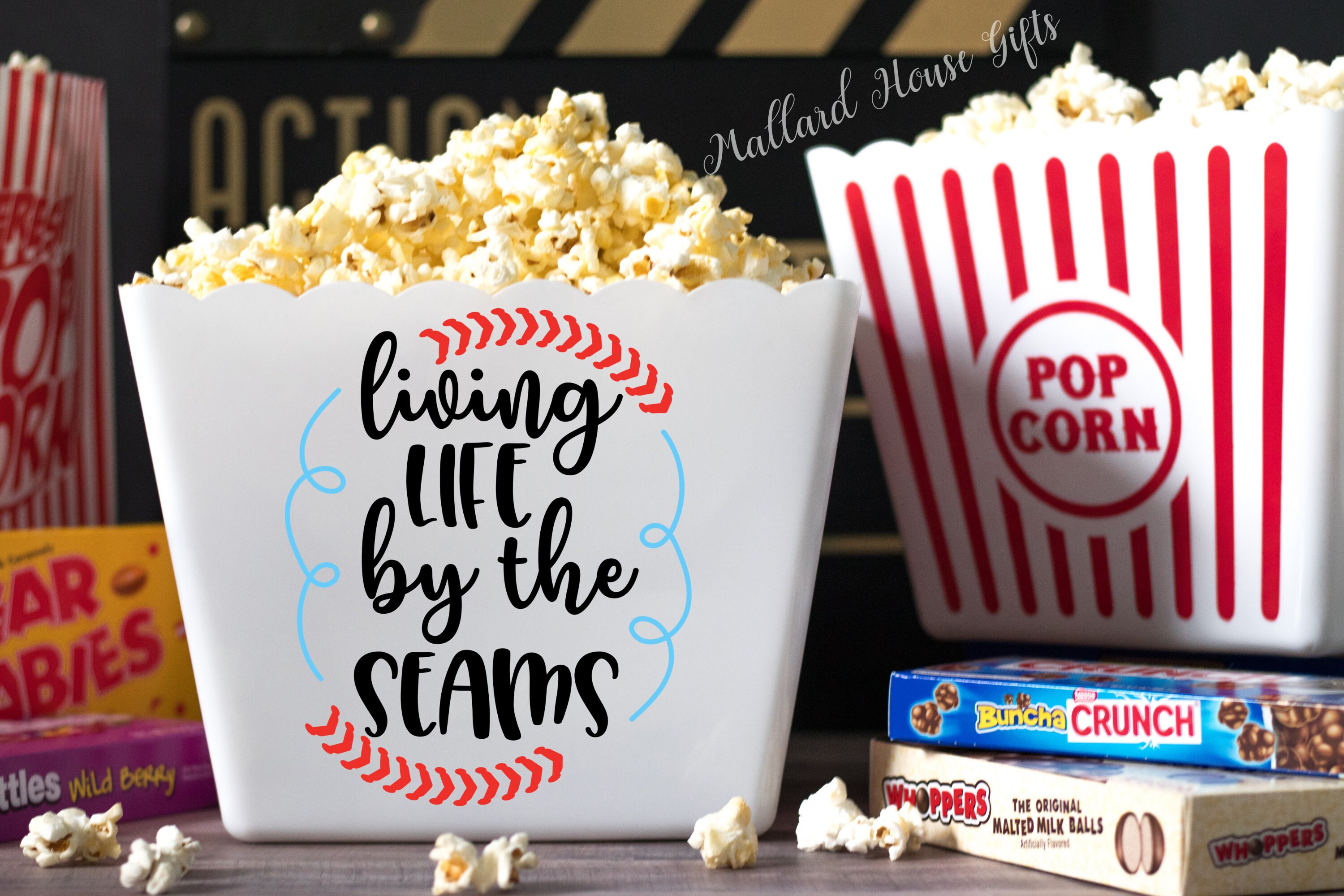 Monogrammed Popcorn Containers