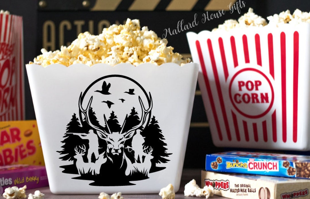 Personalized Popcorn Tub Deer Hunting Dad Step Dad Father's Day Gift ...