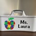 LARGE Personalized Teacher Caddy SIX DESIGNS Teacher Desk Organizer ...