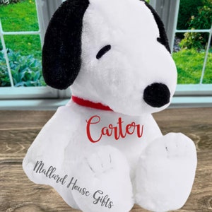Personalized Snoopy Plush Snoopy Peanuts - Etsy