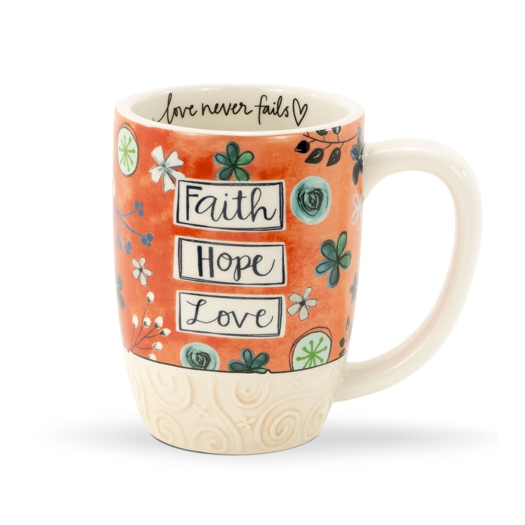 Faith Hope Love Mug Inspirational Coffee Cup Ceramic Mug Pastor ...