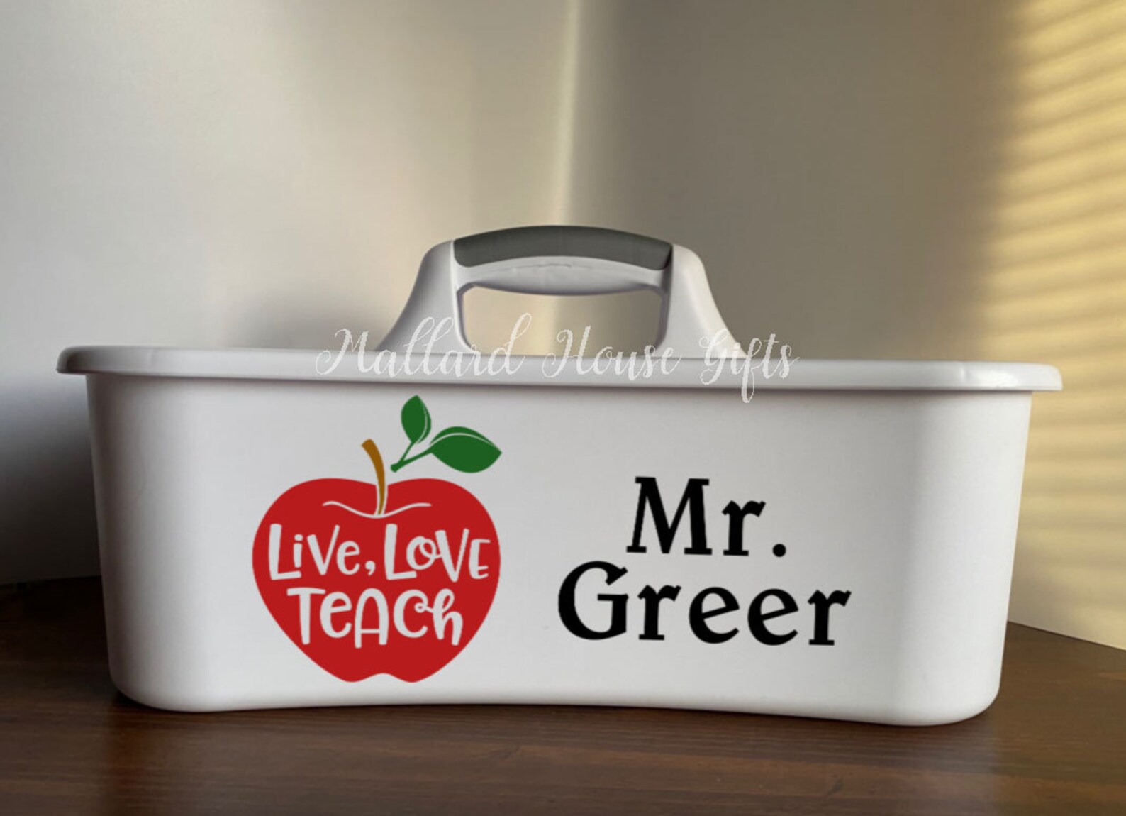 LARGE Personalized Teacher Caddy SIX DESIGNS Teacher Desk | Etsy