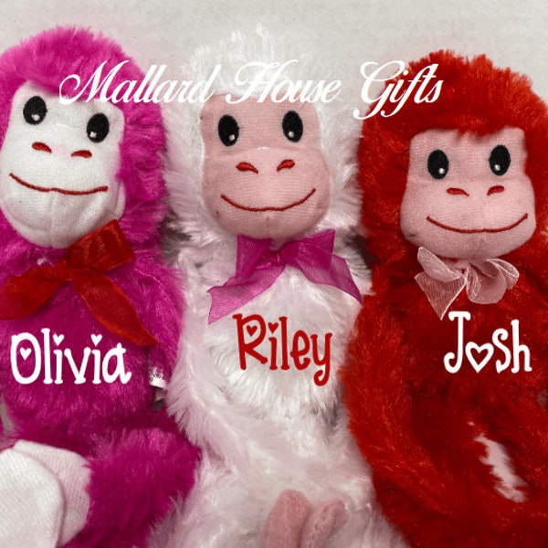 Valentines Day Monkeys - Etsy