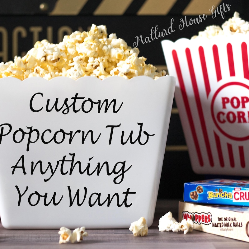 Personalized Popcorn Bucket - Etsy