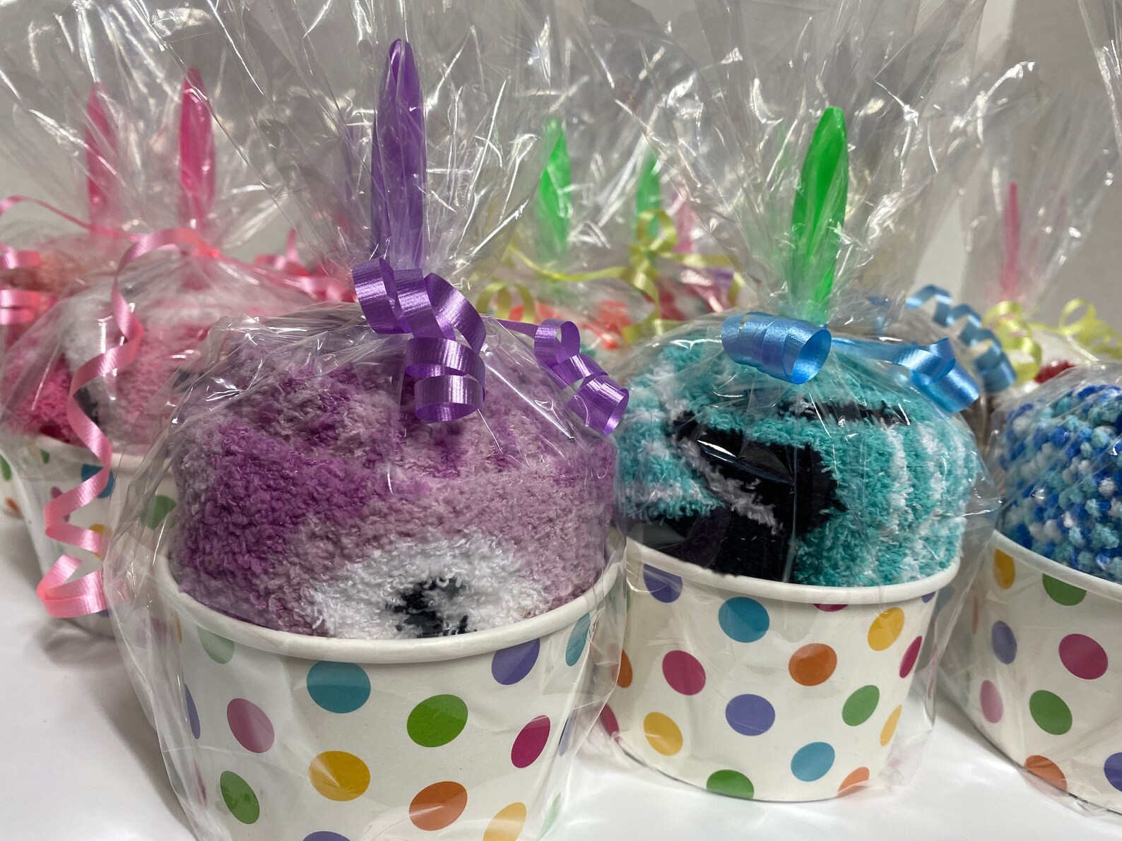 Fuzzy Sock Cupcakes Fuzzy Sock Sundae Valentine's Day Birthday ...