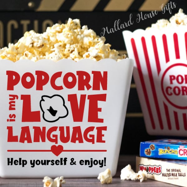 Popcorn Bowl - Etsy