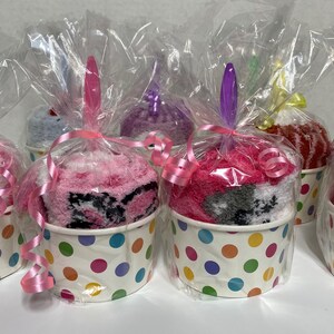 Fuzzy Sock Cupcakes Fuzzy Sock Sundae Valentine's Day Birthday ...