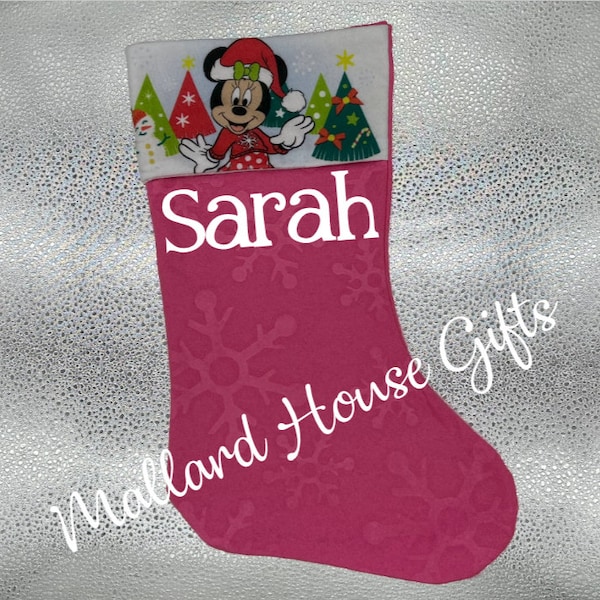 Minnie Mouse Stocking - Etsy
