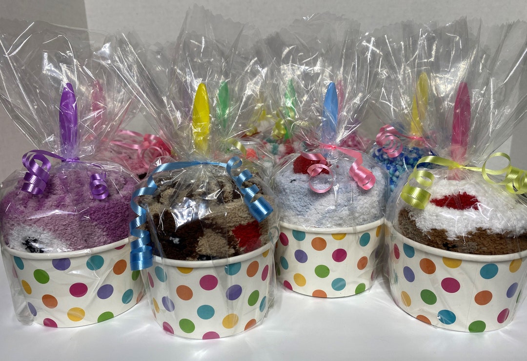 Fuzzy Sock Cupcakes Fuzzy Sock Sundae Valentine's Day Birthday ...