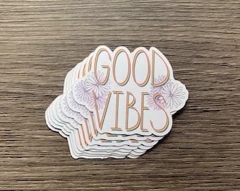 Good Vibes Vinyl Die-cut Sticker - Etsy