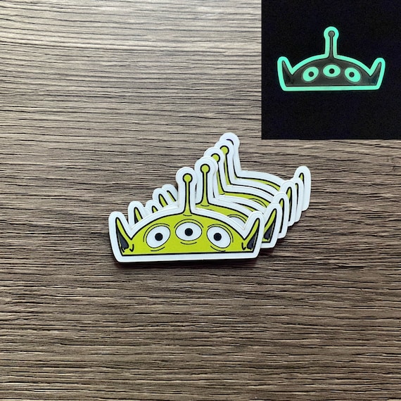 Glow in the Dark Toy Story Alien Sticker | Etsy