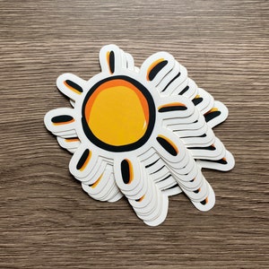 Sun Sticker | Etsy