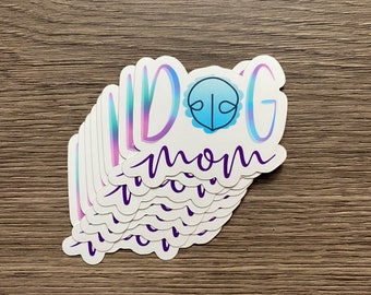 Dog Mama Sticker Water Bottle Sticker Lap Top Sticker Rainbow Sticker ...