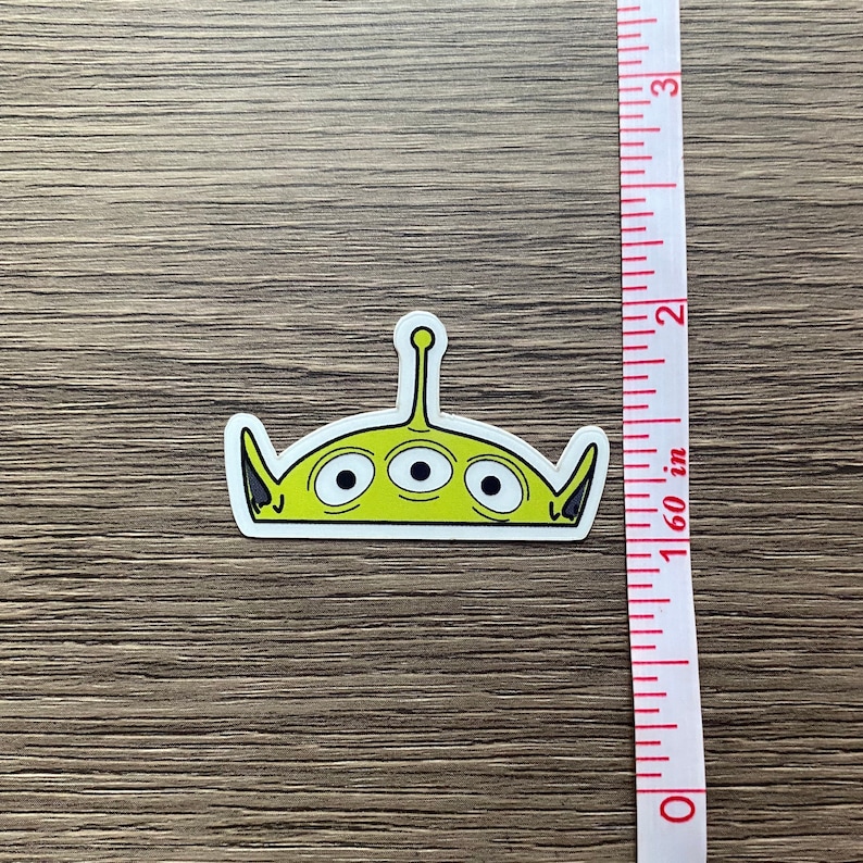 Glow in the Dark Toy Story Alien Sticker | Etsy