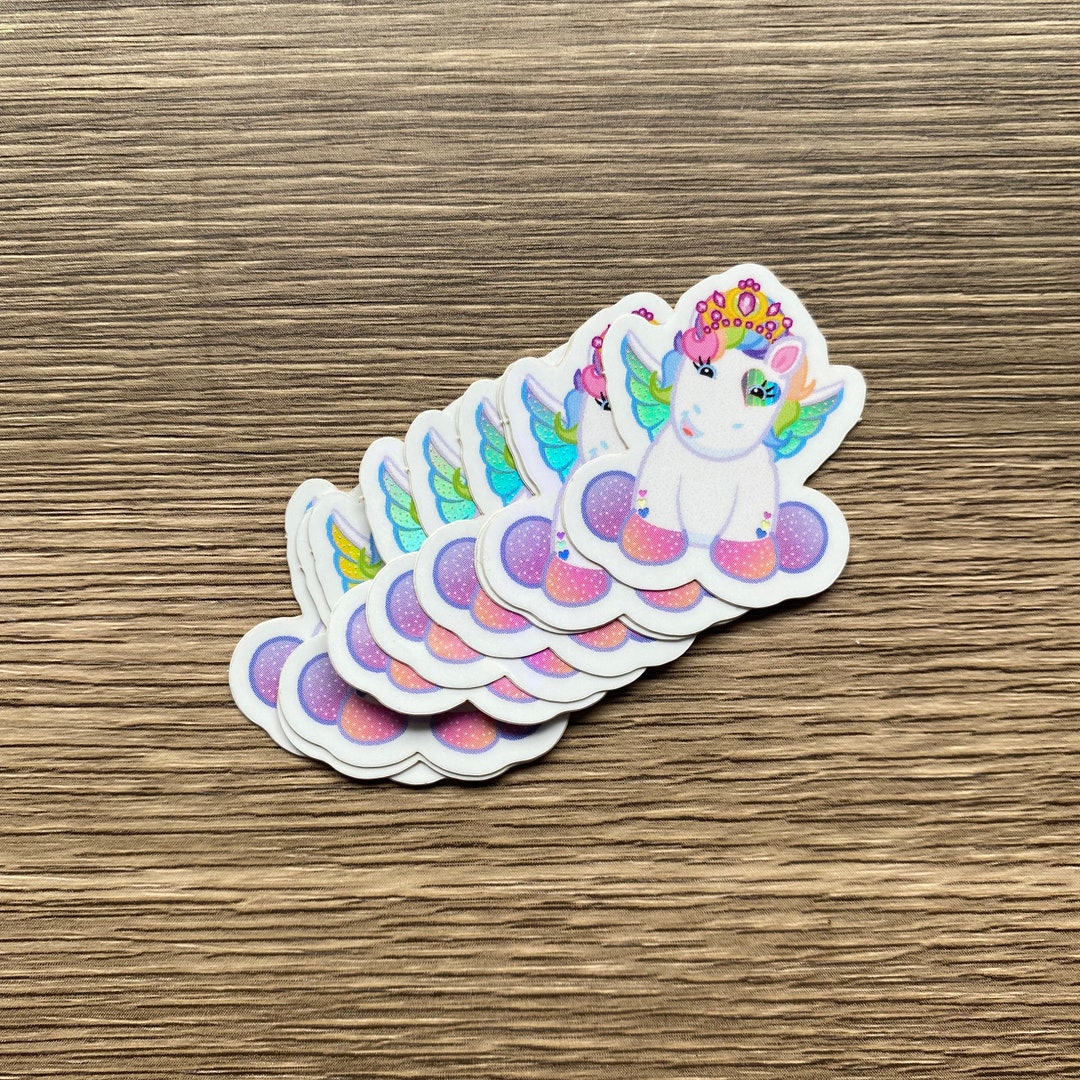 Webkinz Sparkling Pegasus Holographic Pride Sticker - Etsy