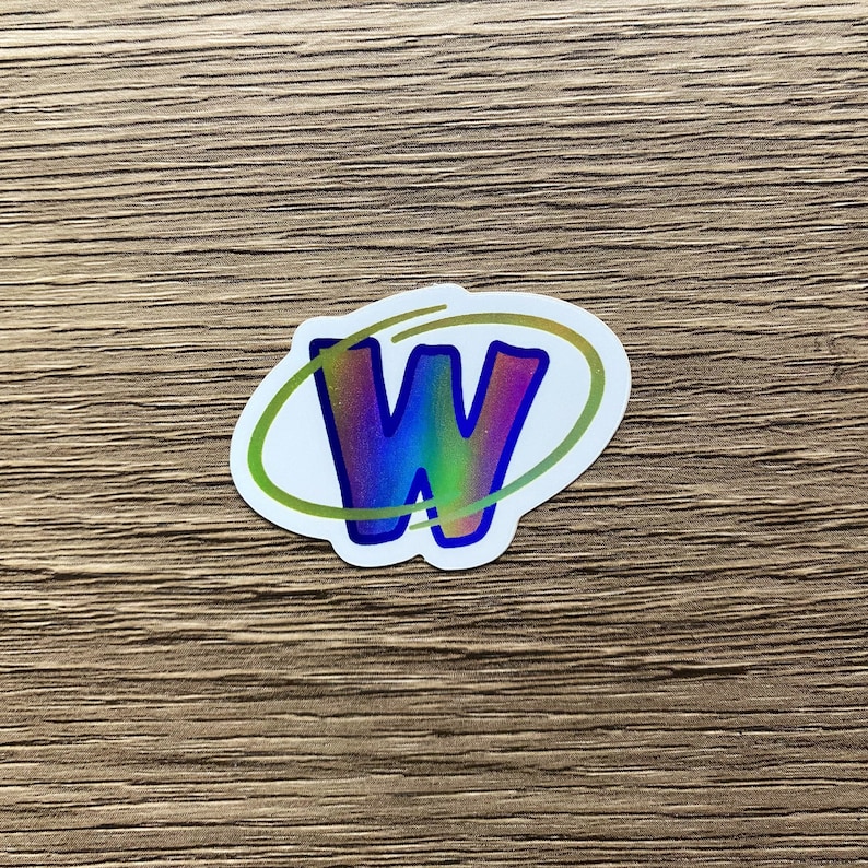 Holographic Webkinz Magic W Sticker - Etsy