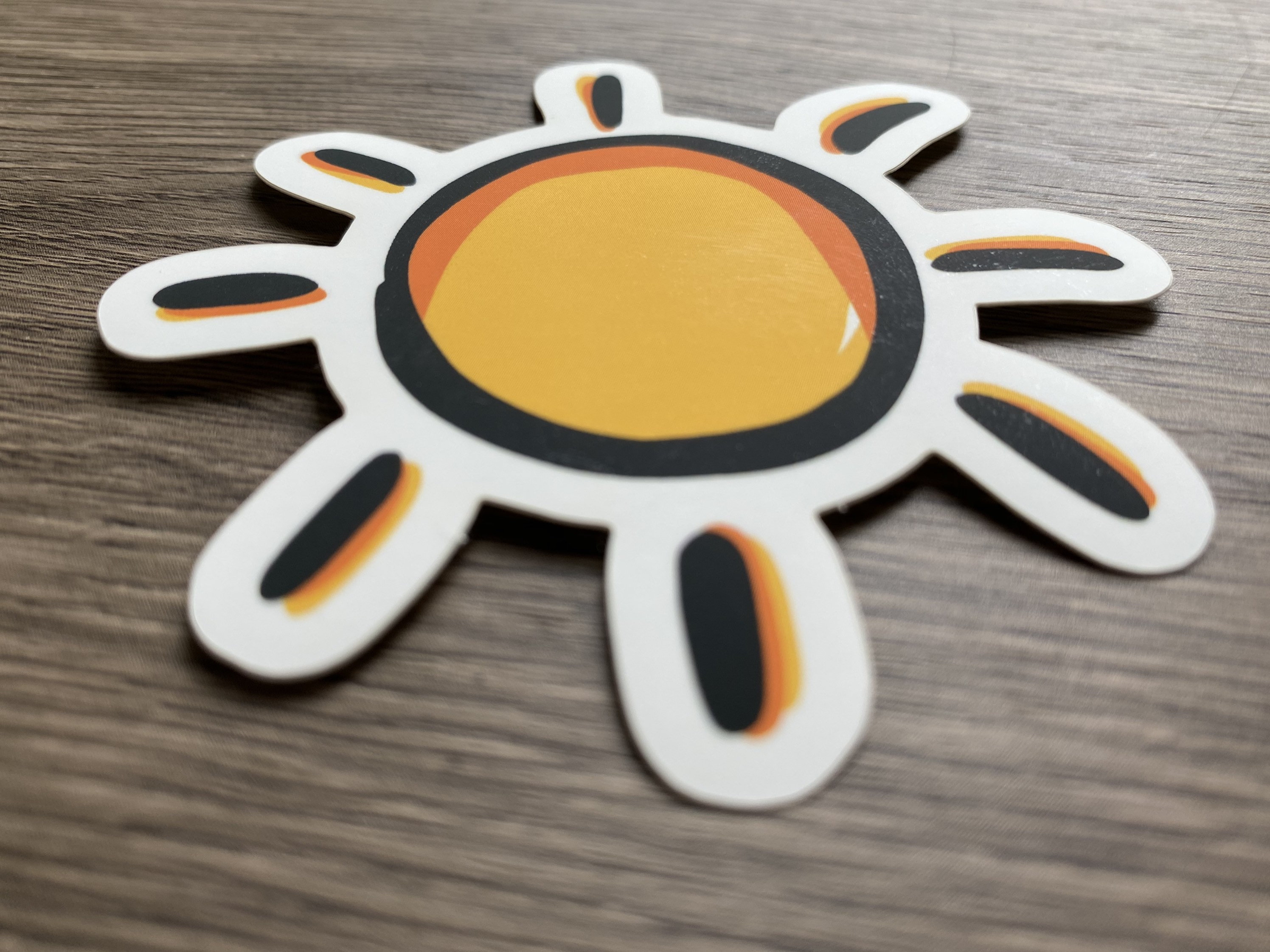 Sun Sticker | Etsy