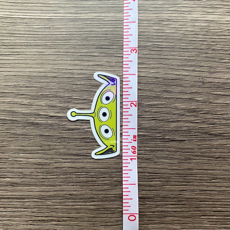 Glow in the Dark Toy Story Alien Sticker | Etsy