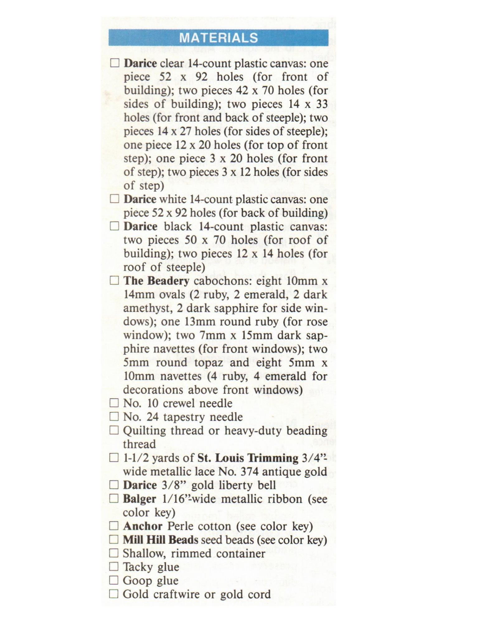Vintage Plastic Canvas Church Pattern: 1990s Needlework (PDF Digital ...