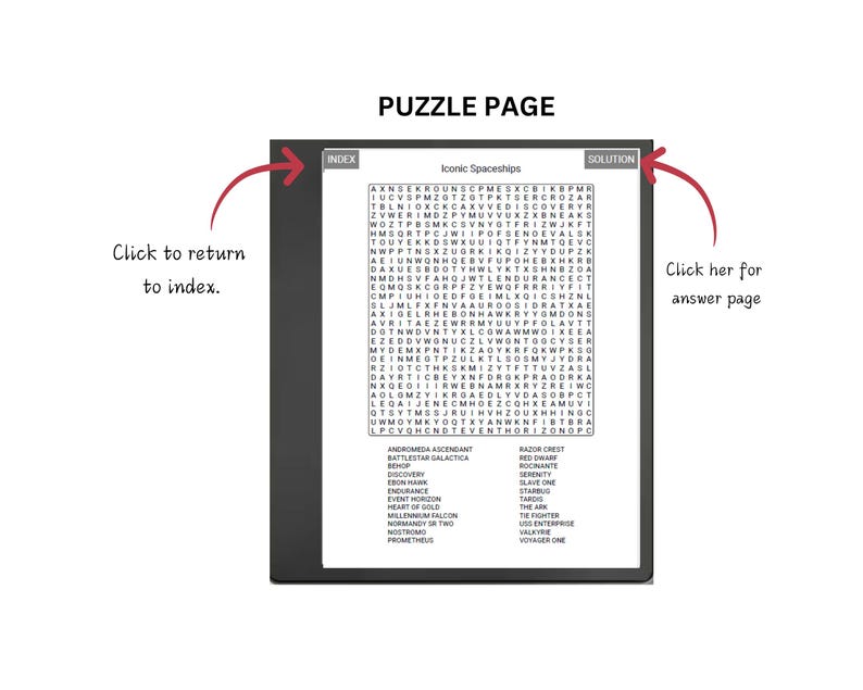 111 Science Fiction Themed Word Search Puzzles for Kindle Scribe ...