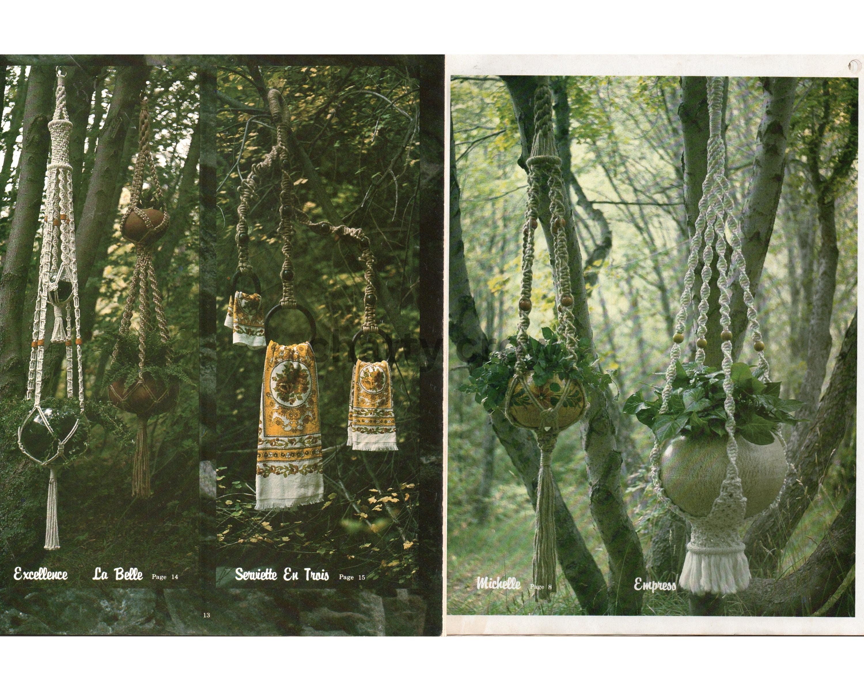 Vintage Macrame Pattern 1970s Macrame Pattern Book Bundle PDF Instant ...