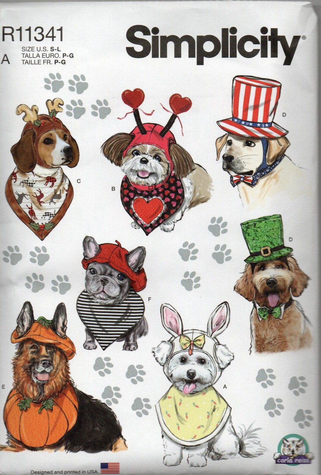 Simplicity Sewing Pattern Dog Bandana Pattern Dog Bandanas - Etsy