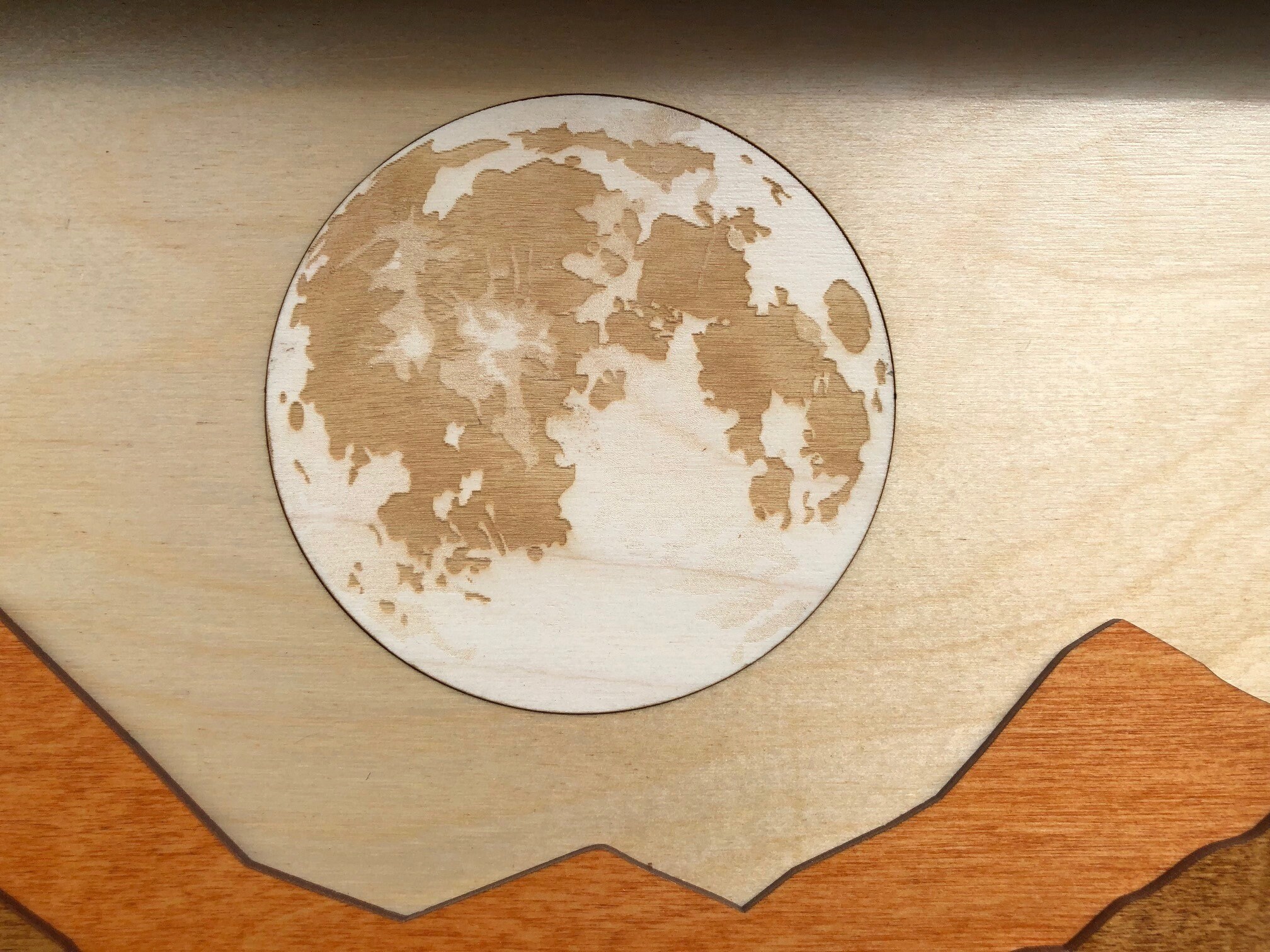 Moose in Forest by Lake Mountains / 3D Solid Wood Shadow Box | Etsy