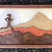 Female Runner 3D Wood Shadow Box Wood Scene Inlaid Laser Cut / Cross ...