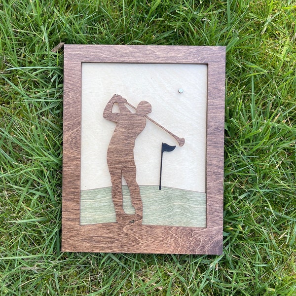 Hole in One Shadow Box - Etsy