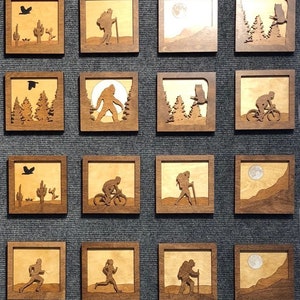 Owl in Forest 3D Shadow Box Wood 4"x4" Small Creations Scene / Pacific ...