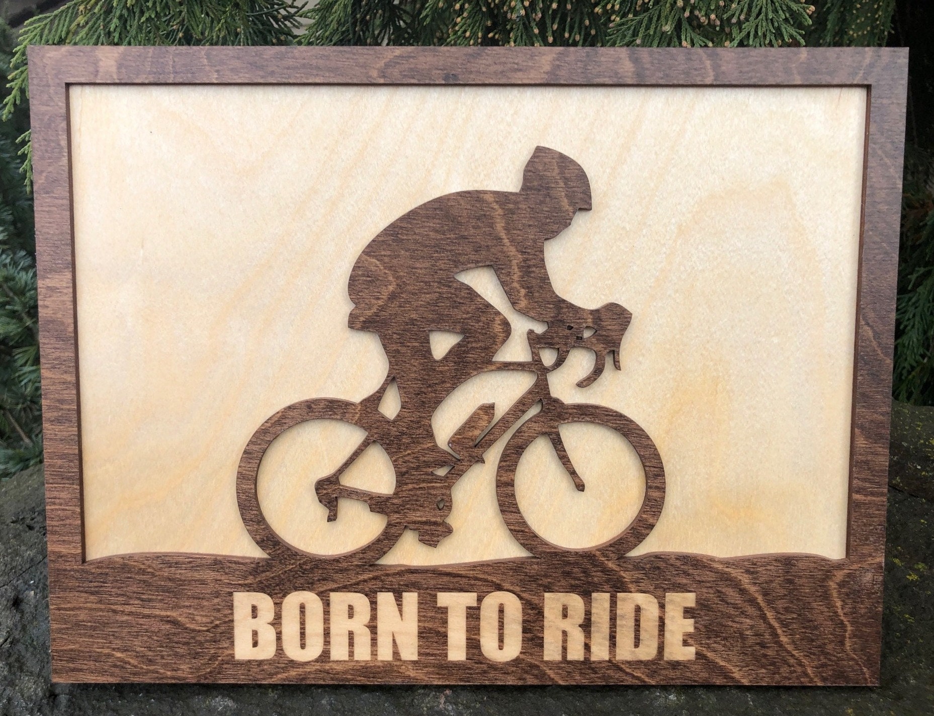 Wooden Mountain Biking Rec Sign Northstar Bike Park Tahoe
