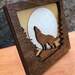 Howling Wolf in Forest Woods 3D Wood Shadow Box - Etsy Canada