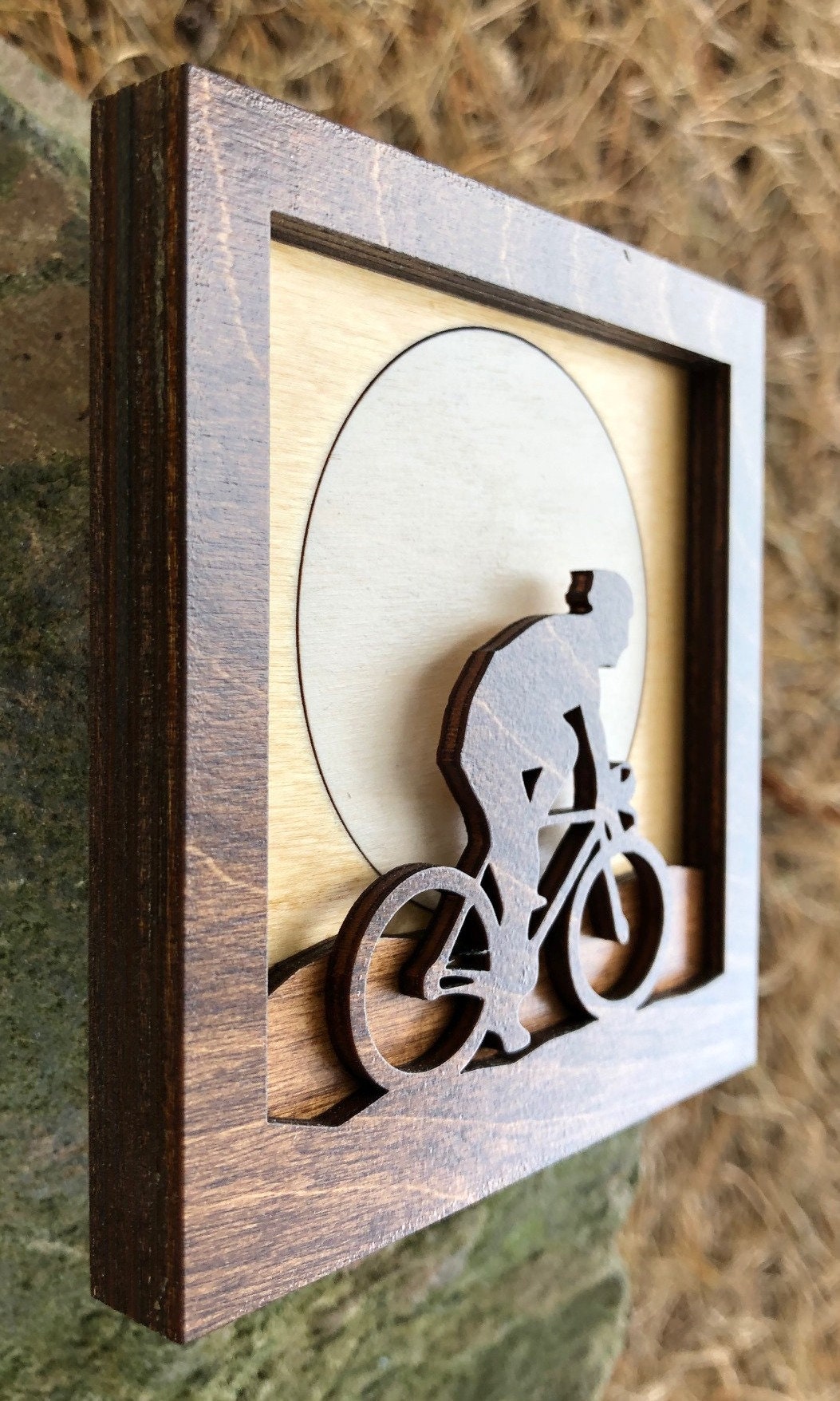Mountain Biker 4x4 Cyclist 3D Shadow Box Wood - Etsy