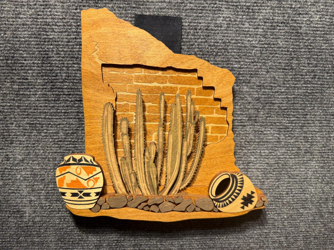 3D Laser Cut Pueblo Pottery Scene, Southwest Home Decor - Etsy