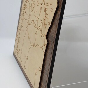 Oregon State Map Wall Plaque / 3D Layered Wood / Hand Drawn, Laser Cut ...