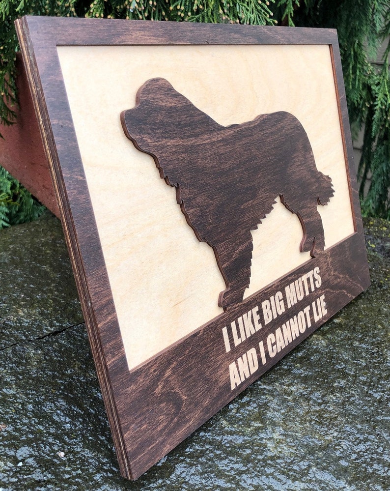 Dog Wall Plaque Funny / 3D Laser Cut Wood / Handcrafted Art / - Etsy