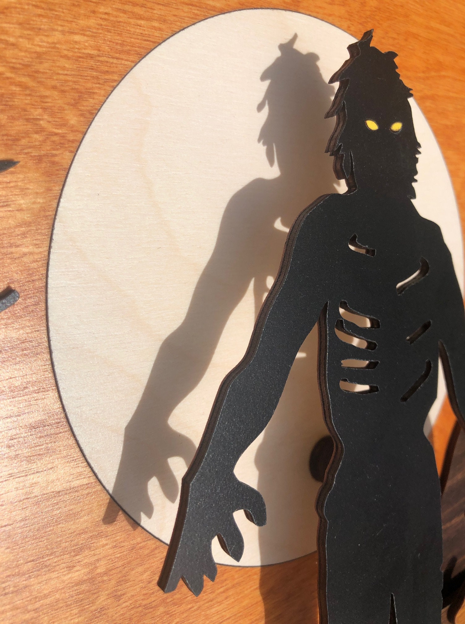 Zombies Halloween 3D Wood Shadow Box Scene / Cemetery / - Etsy