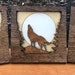 Howling Wolf in Forest Woods 3D Wood Shadow Box - Etsy Canada