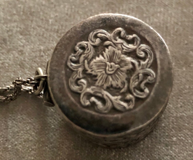 Antique 1880s Sterling Thimble Holder Pendant Necklace - Etsy